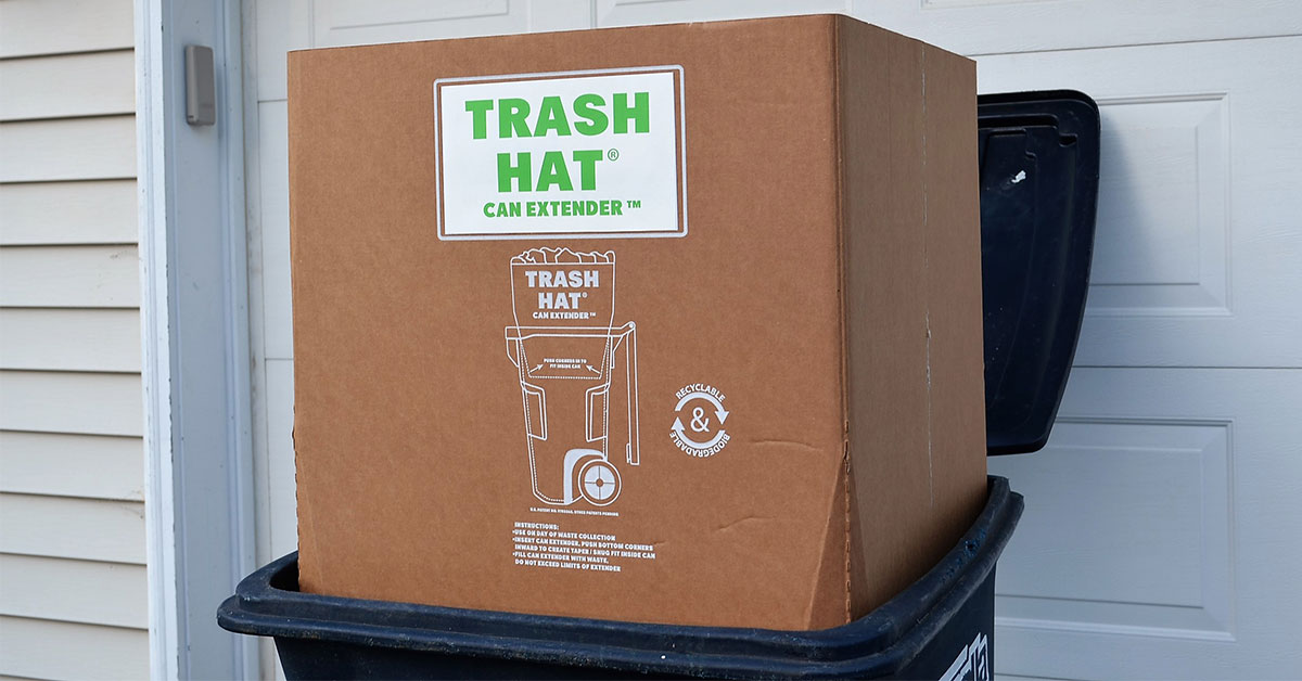 Trash Hat® Can Extender™ - Provides more capacity for special occasions